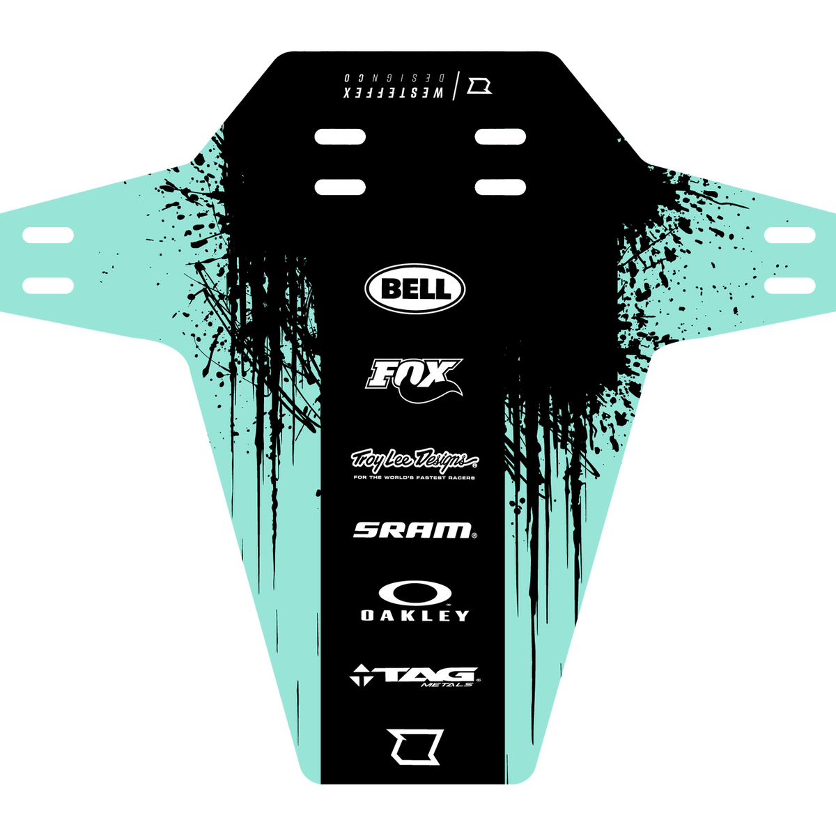 MTB MUD GUARD - Drip - Teal – Westeffex
